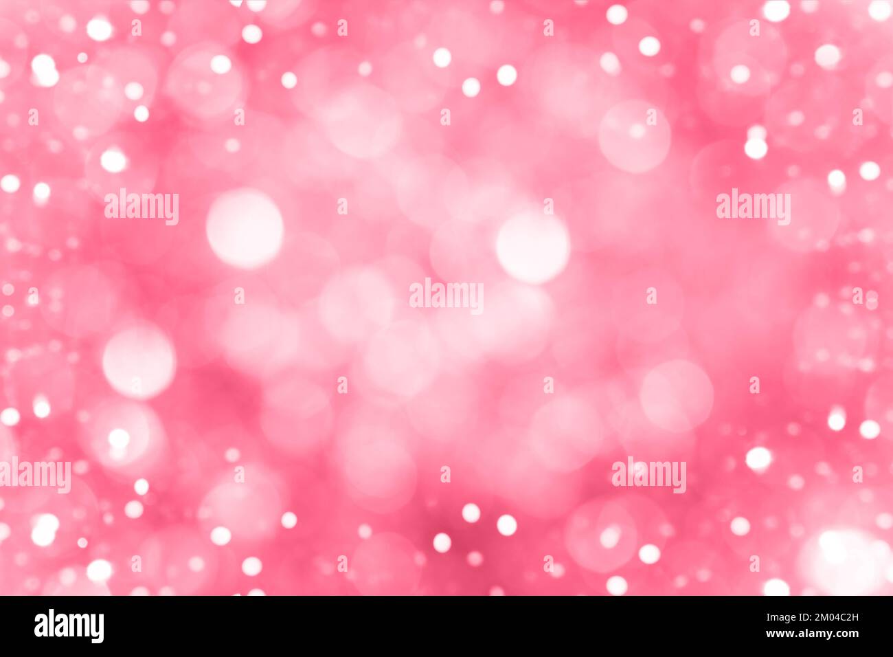 Trendy viva magenta color of 2023. Christmas background. Blurred defocused red lights Stock ...