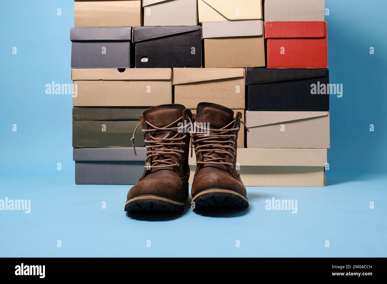 Pile of boots hi-res stock photography and images - Alamy