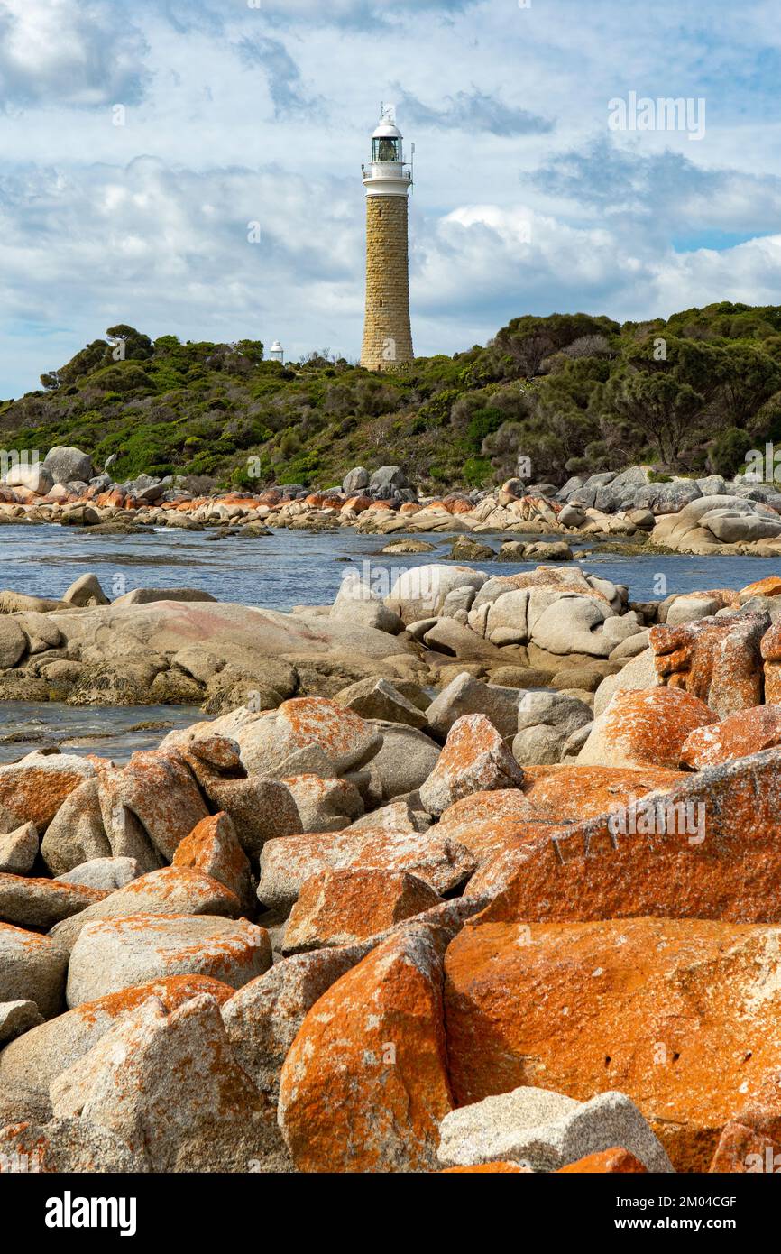 Eddystone Point Lighthouse, Mount William NP, Tasmania, Australia Stock ...