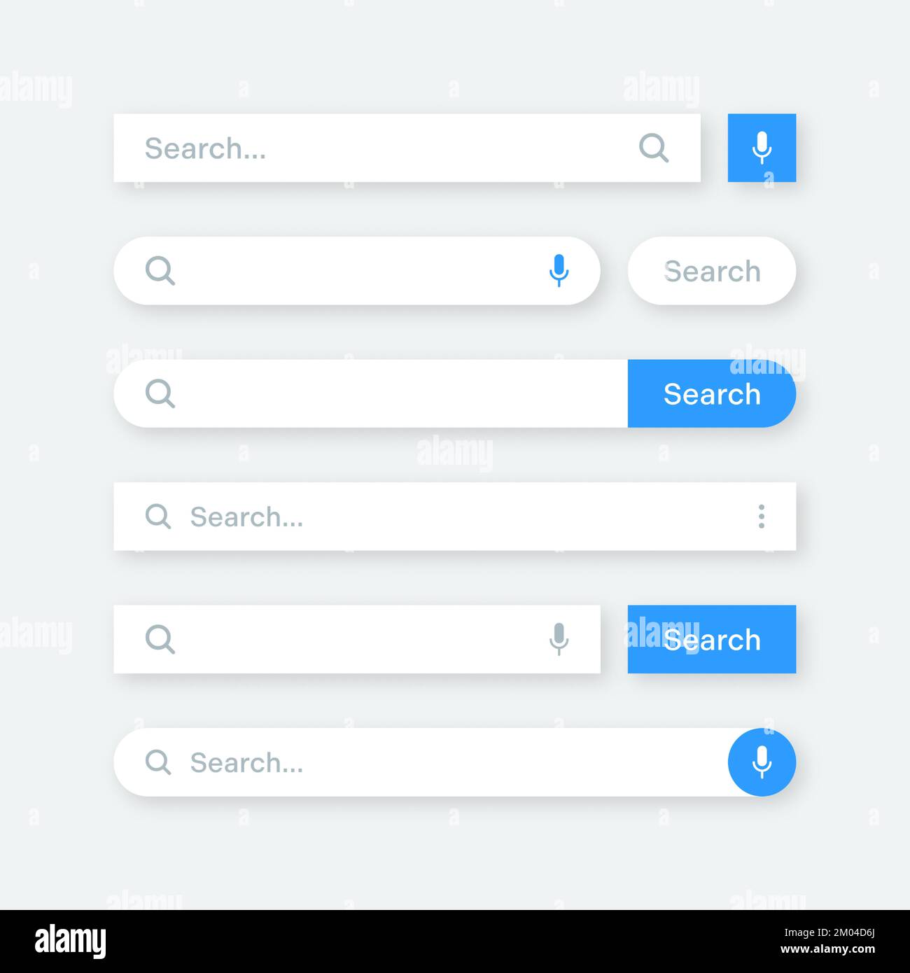 Various search bar templates. Internet browser engine with search box ...