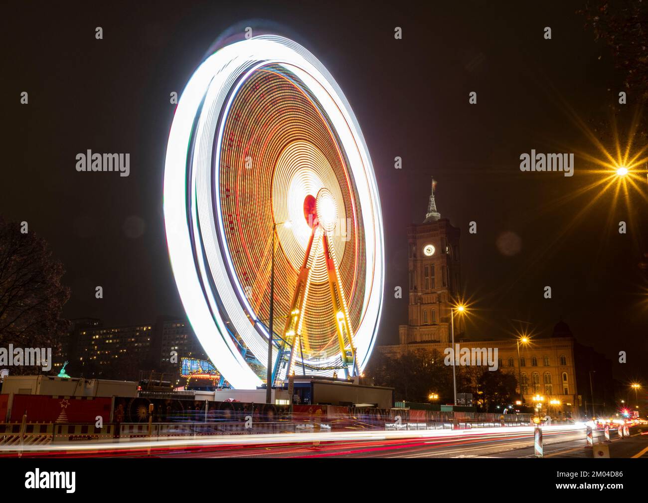 Berlin, Germany. 01st Dec, 2022. As a colorful, shining wheel the ...