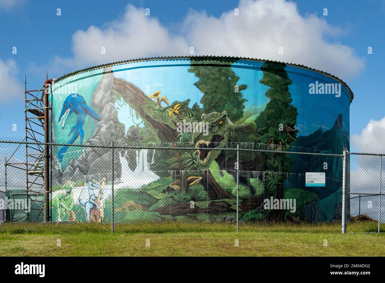 Water Tank Art, West Ulverstone, Tasmania, Australia Stock Photo - Alamy