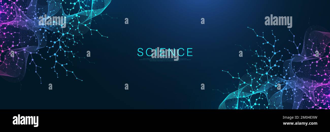 Abstract Molecules Structure Background Scientific Or Medical Concept Molecular Structures Or