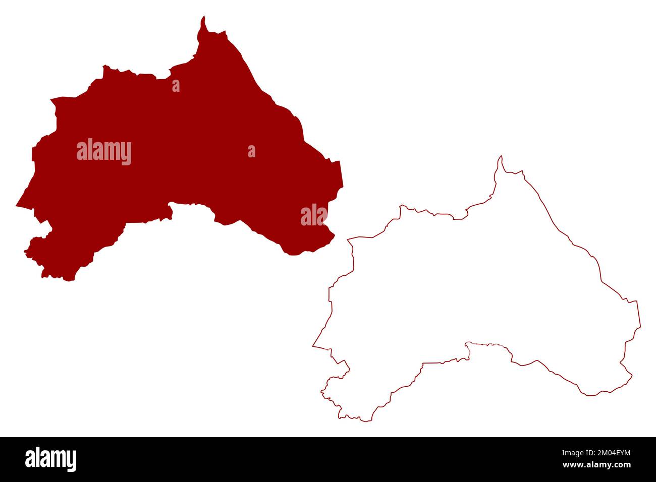 Oldham outline map hi-res stock photography and images - Alamy