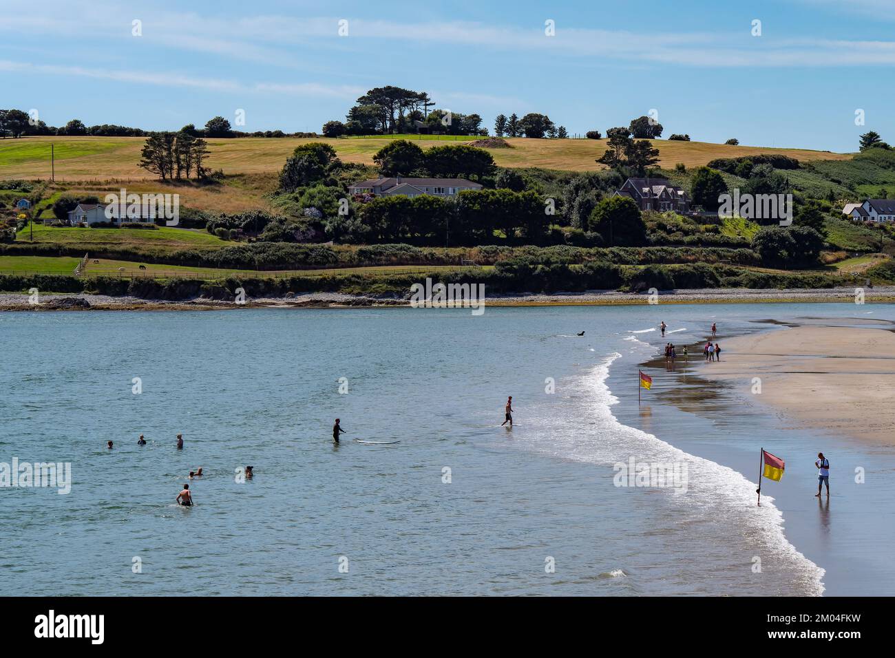 County Cork, Ireland, August 6, 2022. People spend their leisure time ...
