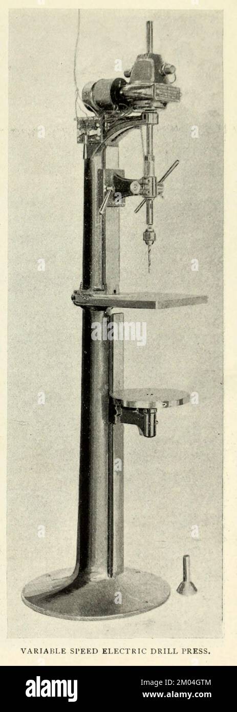 VARIABLE SPEED ELECTRIC DRILL PRESS from the Article OPERATING MACHINE ...