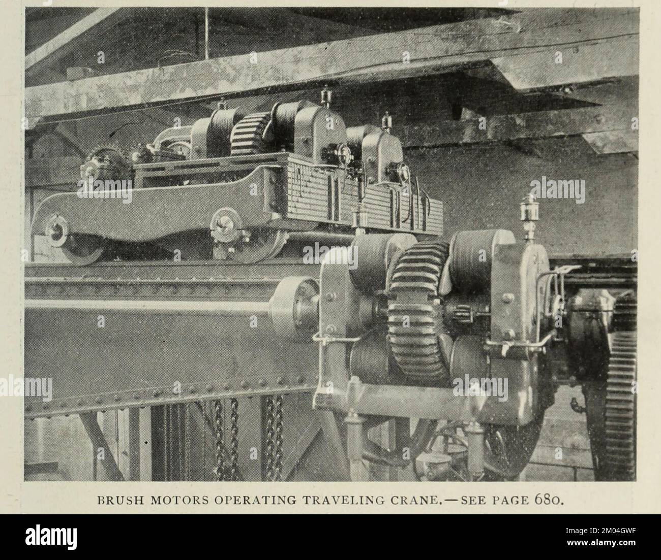 Brush Motor Operating traveling crane from the Article OPERATING ...