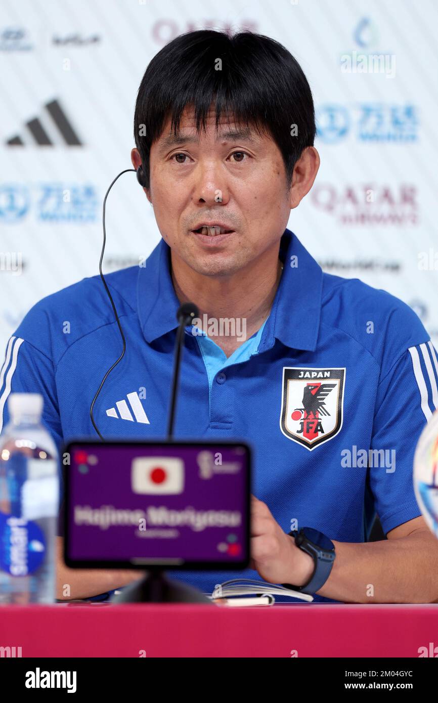 Doha, Qatar. 04th Dec, 2022. Head Coach of Croatia Hajime Moriyasu ...
