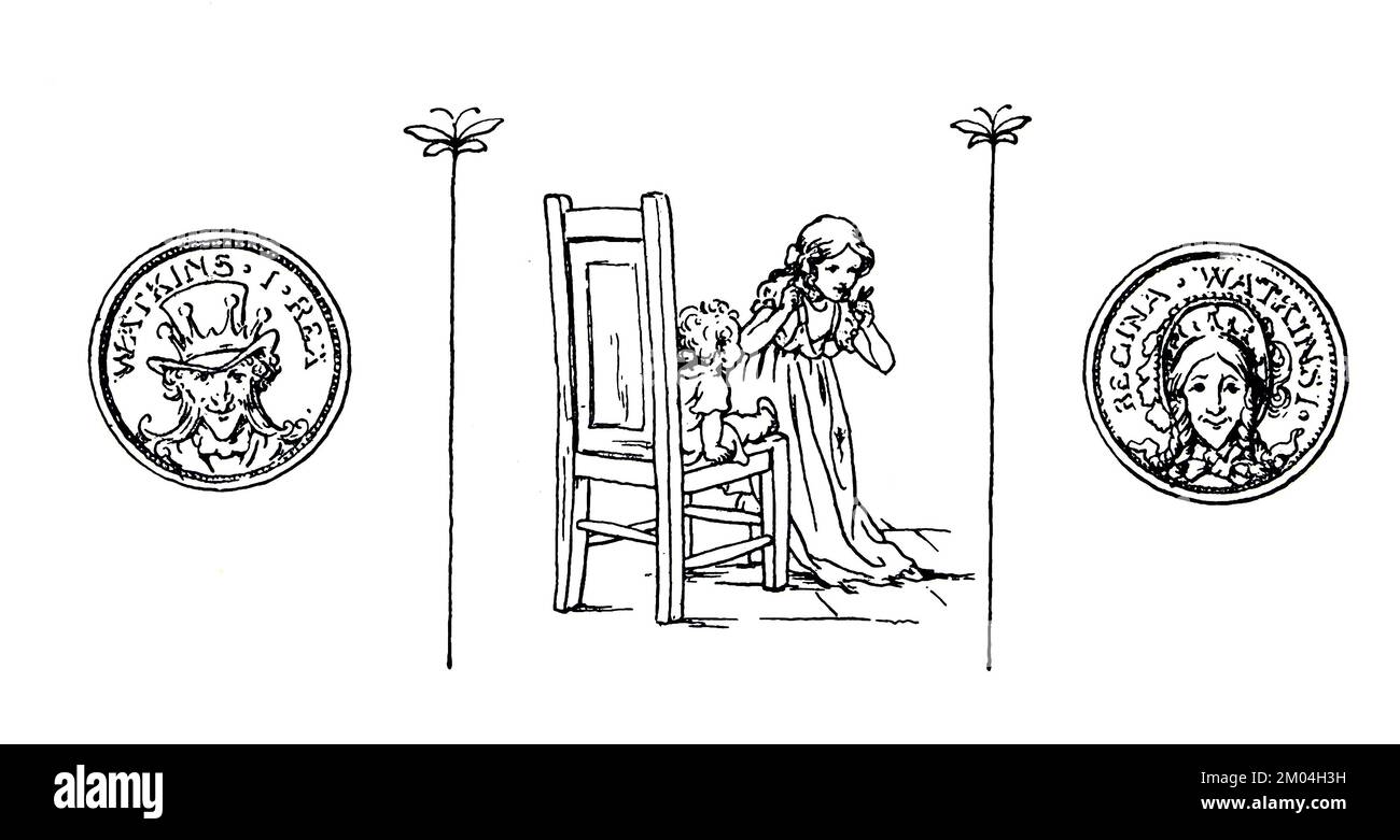 the king's quarter's salary Illustrated by F. D, Bedford from the book ...