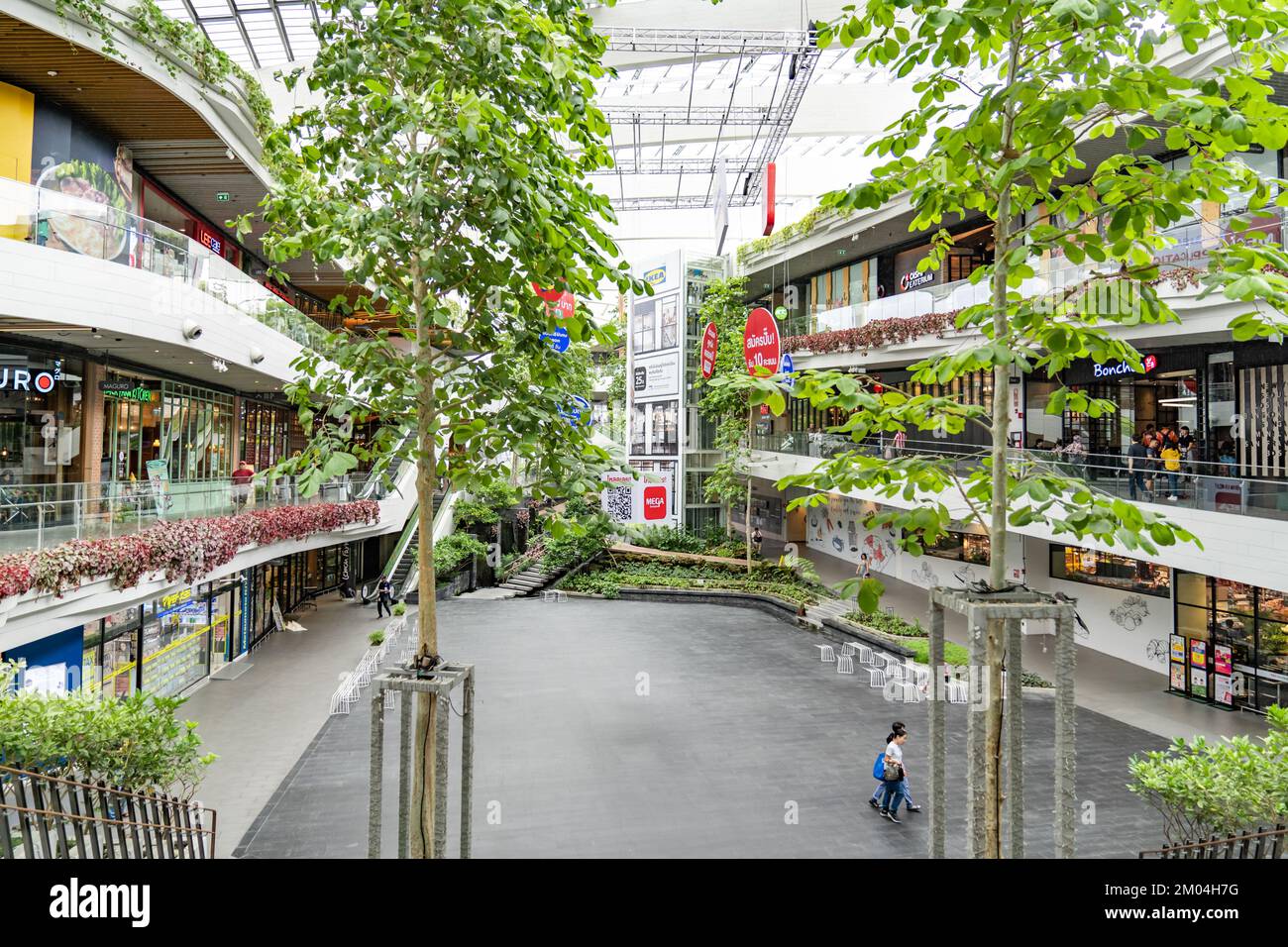 Bangkok, Thailand – 31 Aug 2019, The Environment of eco courtyard ...