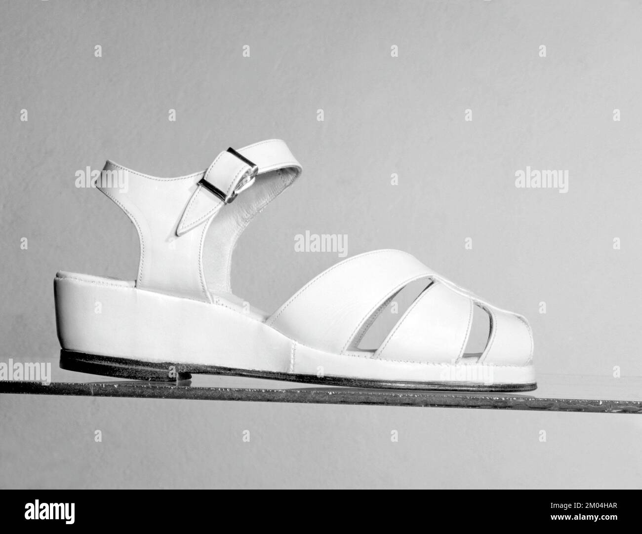 Women's fashion in the 1950s. The shoe fashion of year 1950. Sweden ...