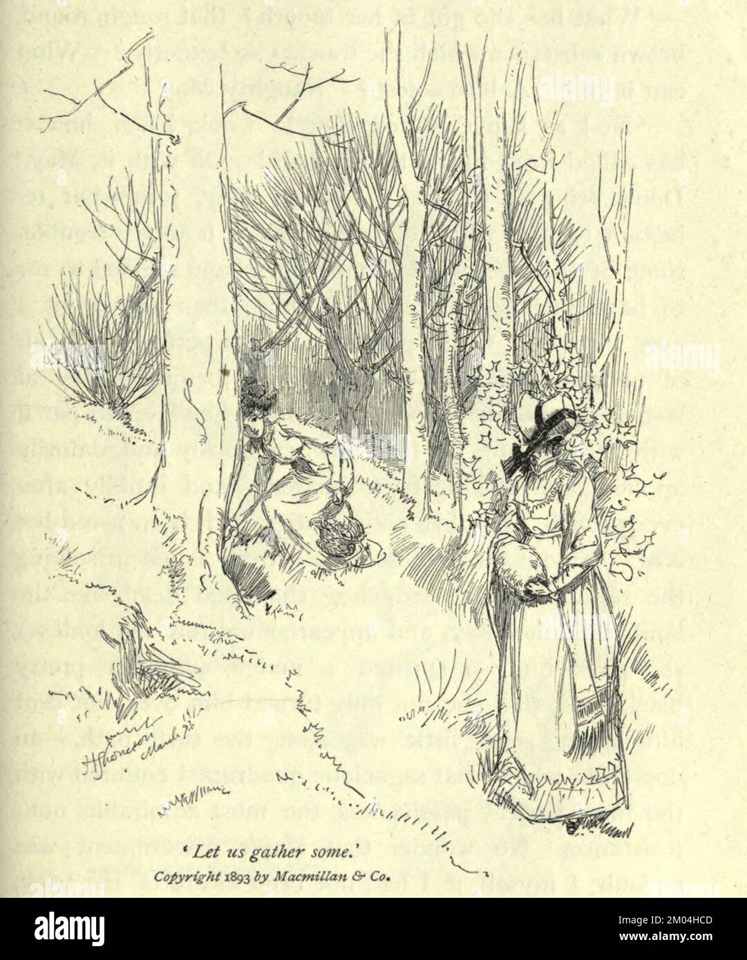 Let us gather some illustrated by Hugh Thomson for Our Village is a ...