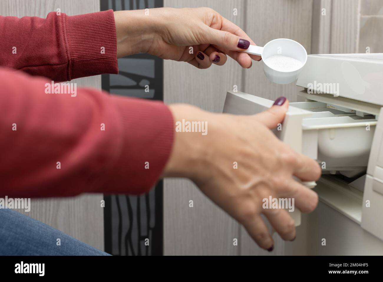 Powder tray washing machine hi-res stock photography and images - Alamy