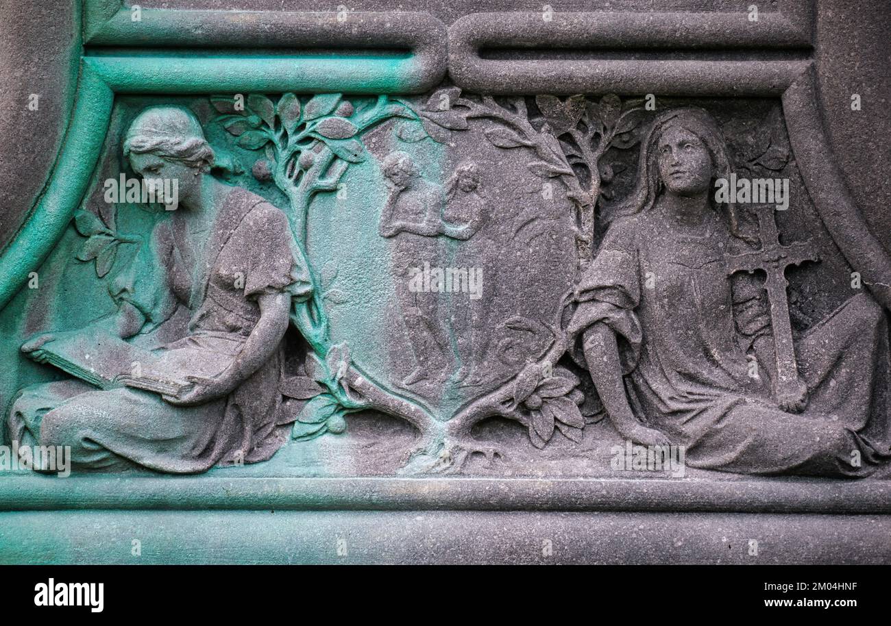 Lord Carbery's Cross depicting scenes from the bible, Croachna Hill ...