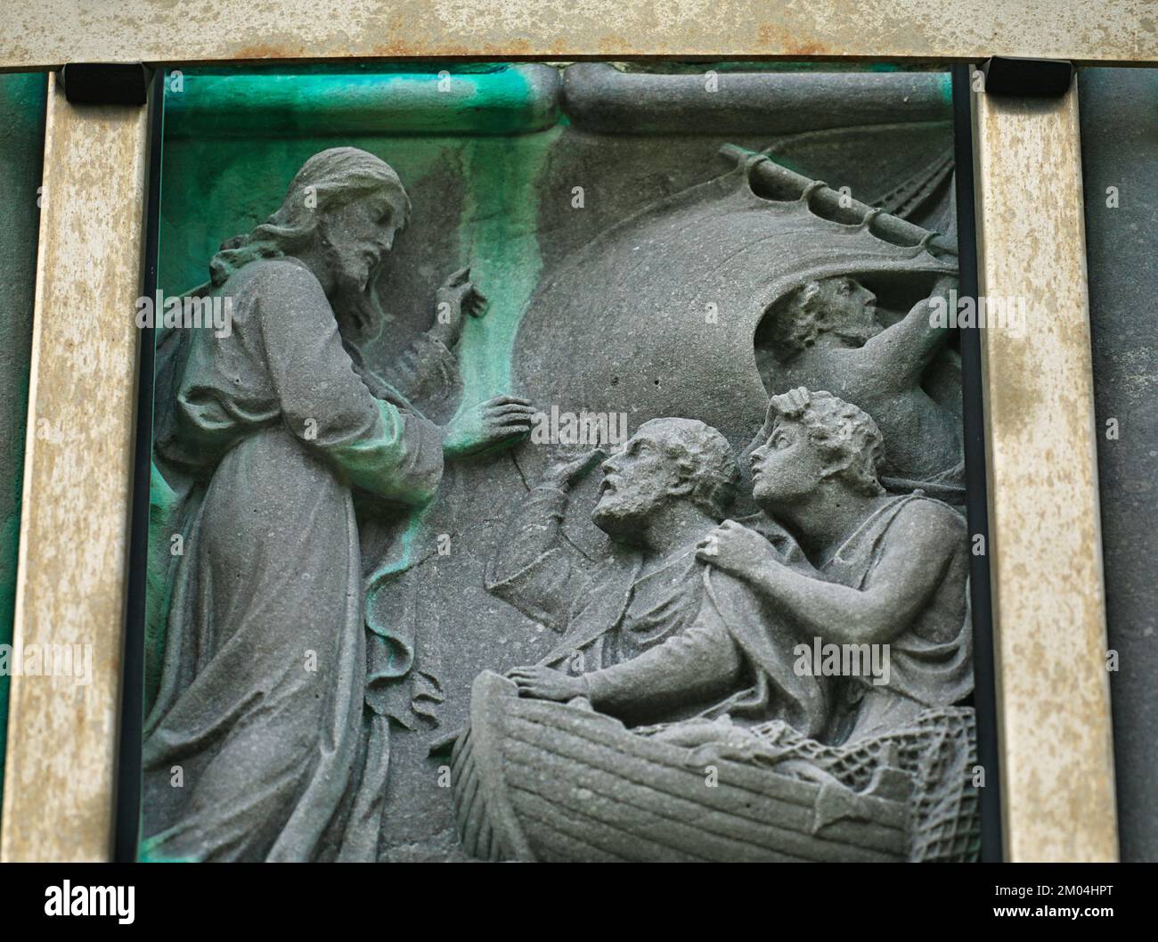 Lord Carbery's Cross depicting biblical scenes and supported by ...