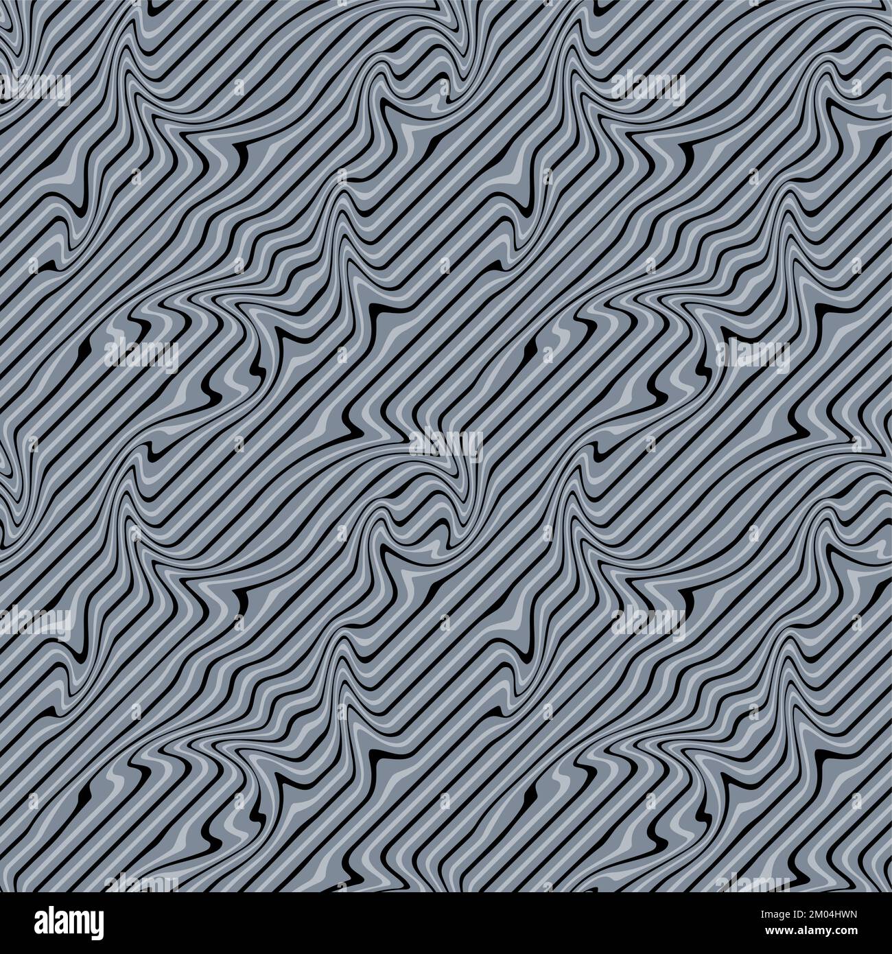 Abstract Illustration of Wave Stripes on Black and Gray Background with ...