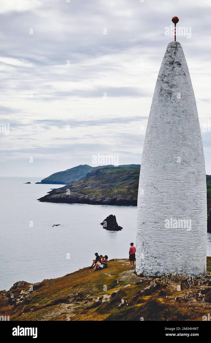 Baltimore Beacon a conical white painted stone beacon built in 1848 as ...