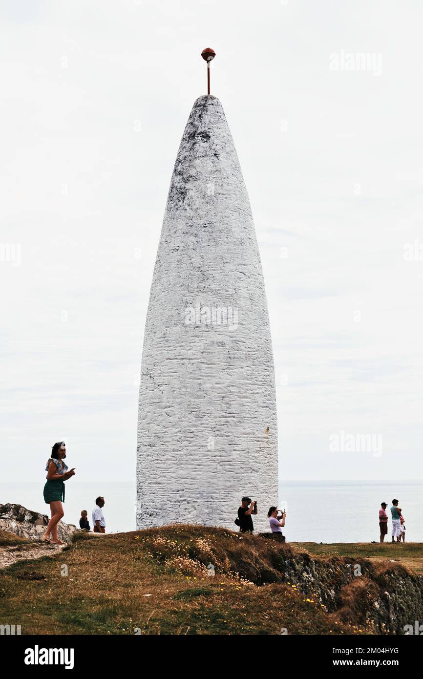 Baltimore Beacon a conical white painted stone beacon built in 1848 as ...