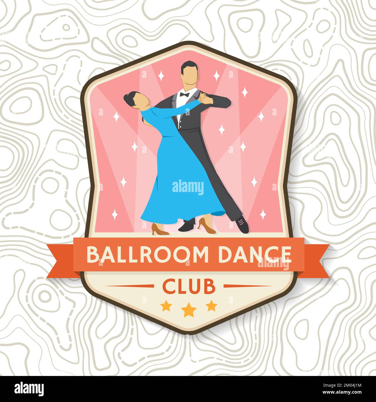 Ballroom dance sport club badges Logo Patch. Concept for shirt or logo ...