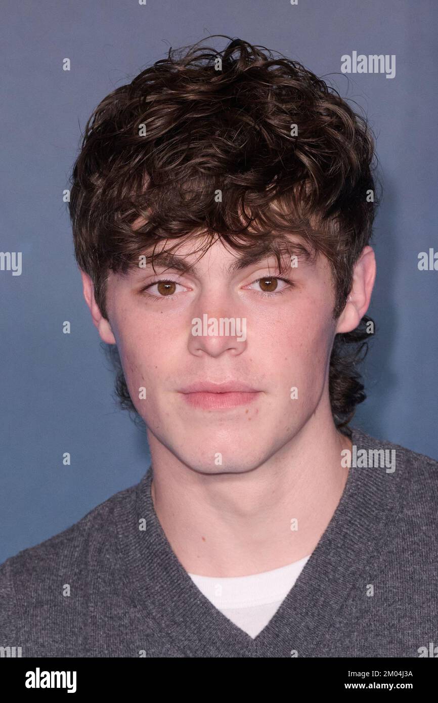 London, UK . 4 December, 2022 . Jack Champion pictured at the AVATAR ...