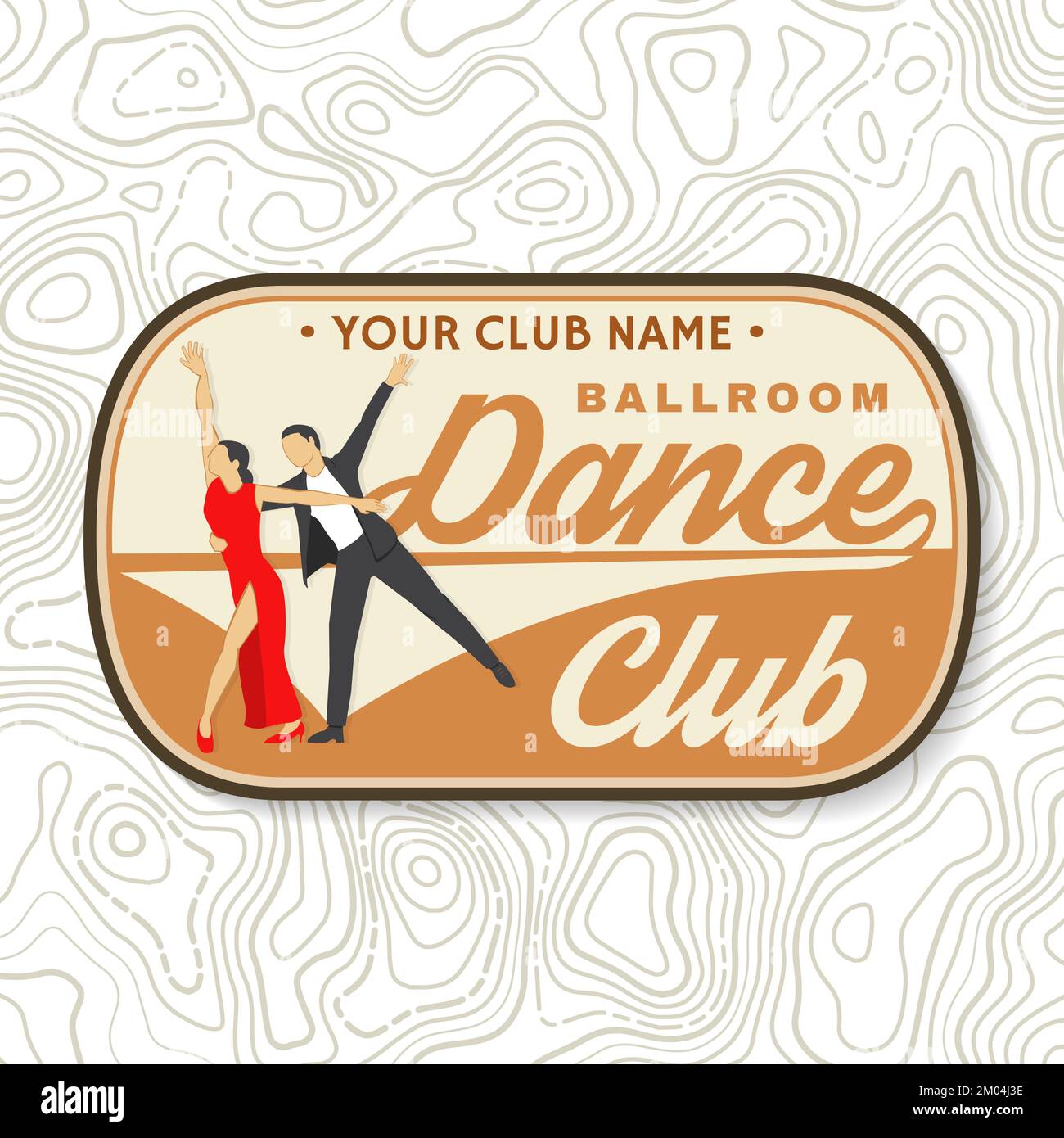 Ballroom dance sport club badges Logo Patch. Concept for shirt or logo ...
