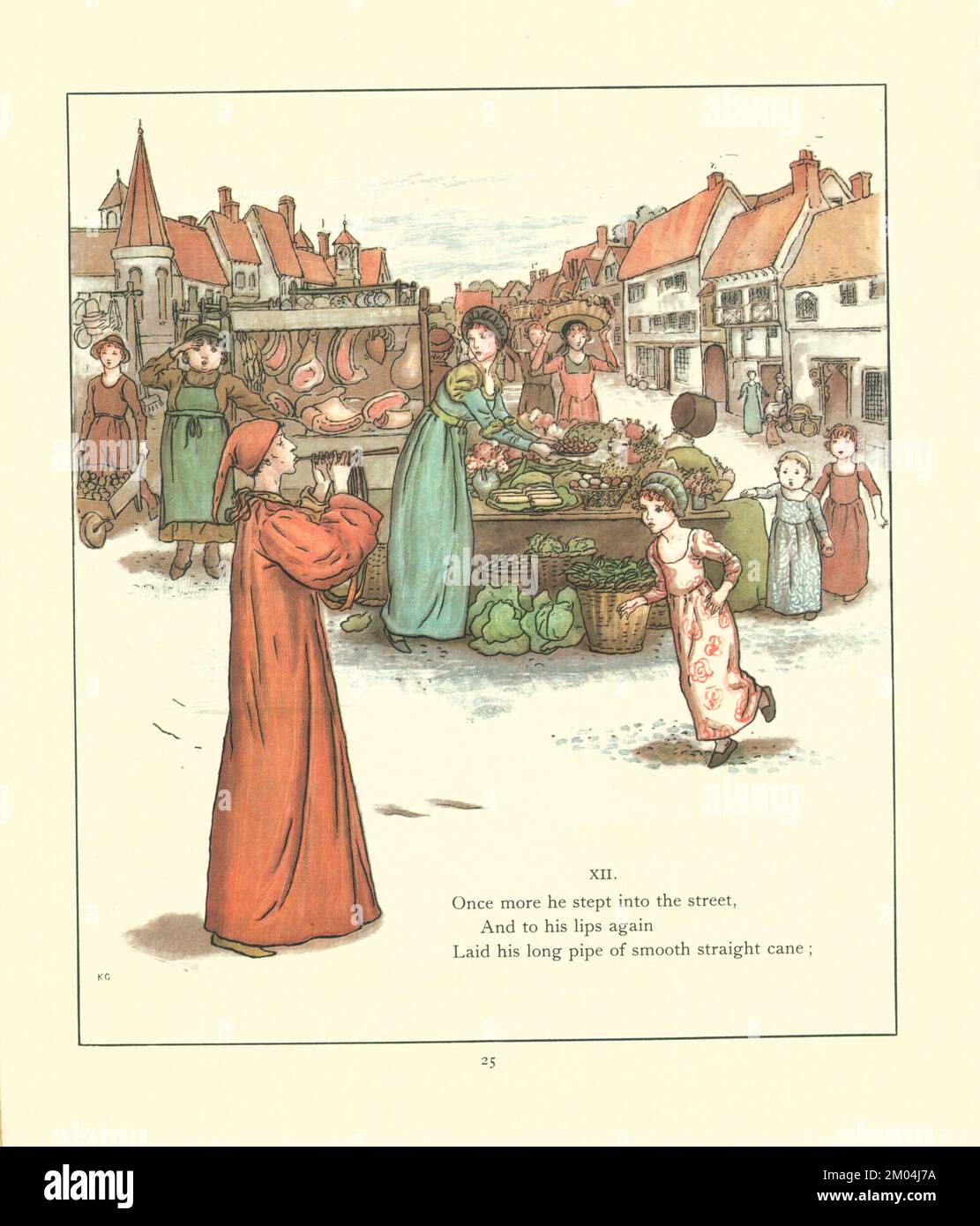 And to his Lips again laid his long pipe Illustrated by KATE GREENAWAY ...