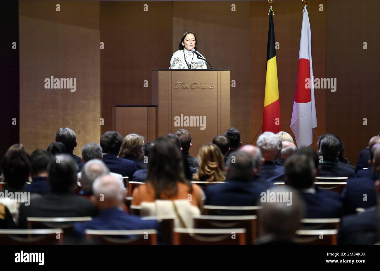 ambassador of Belgium in Japan Roxane de Bilderling pictured during an ...