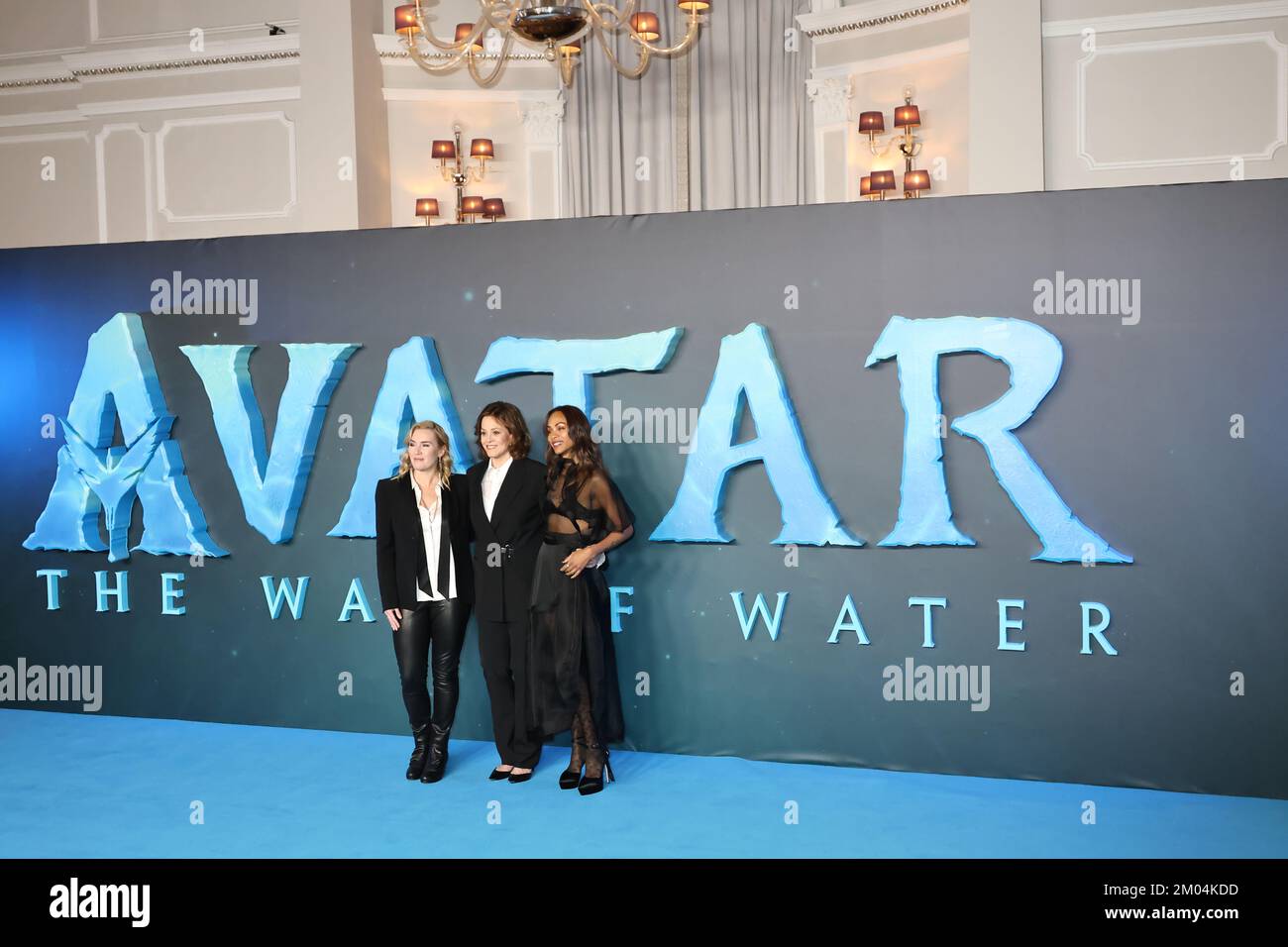 Kate Winslet, Sigourney Weaver and Zoe Saldana, Avatar: The Way of Water - Photocall, Corinthia ...