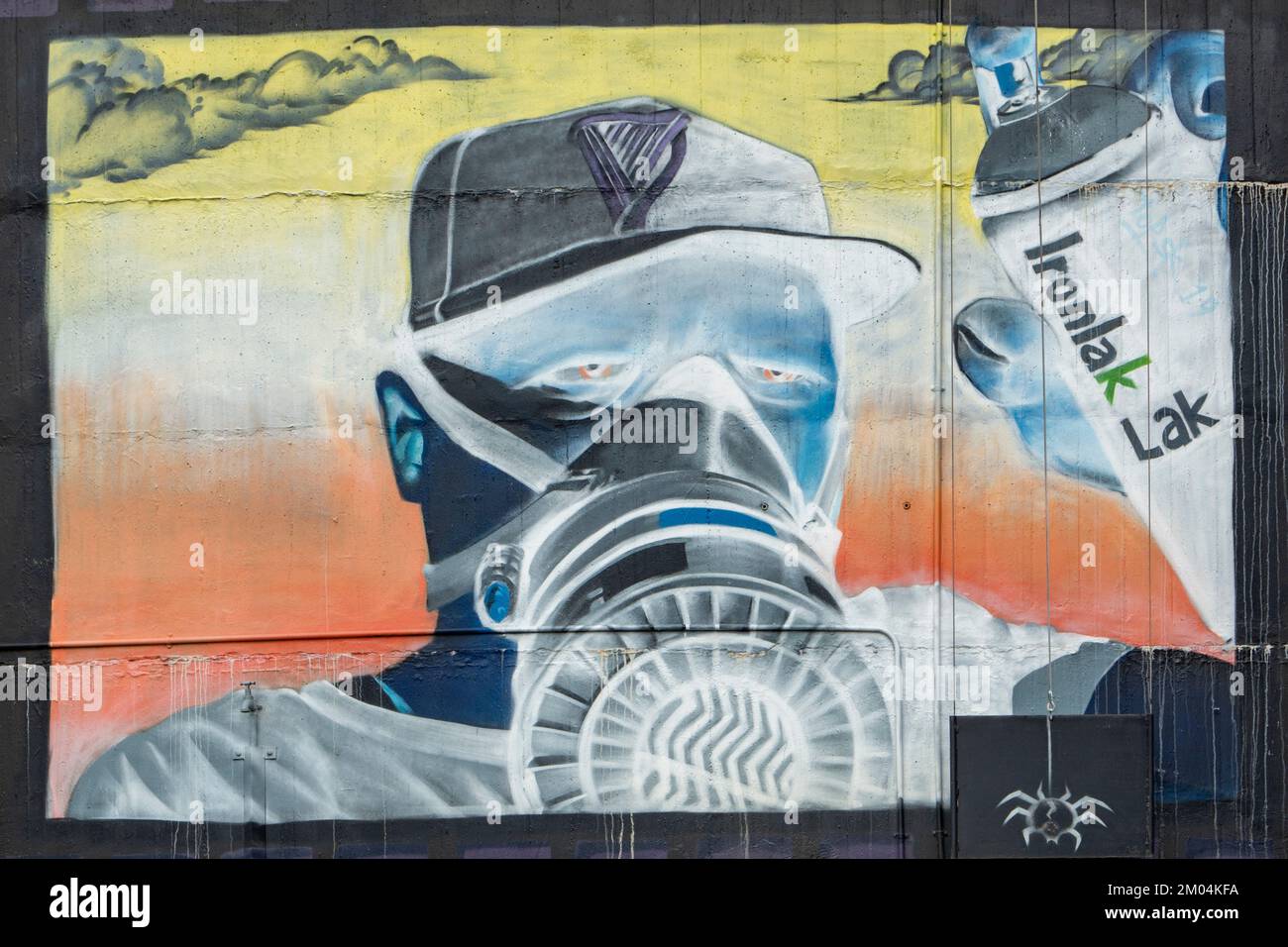 Water Tank Art, Mt Stuart, Hobart, Tasmania, Australia Stock Photo - Alamy