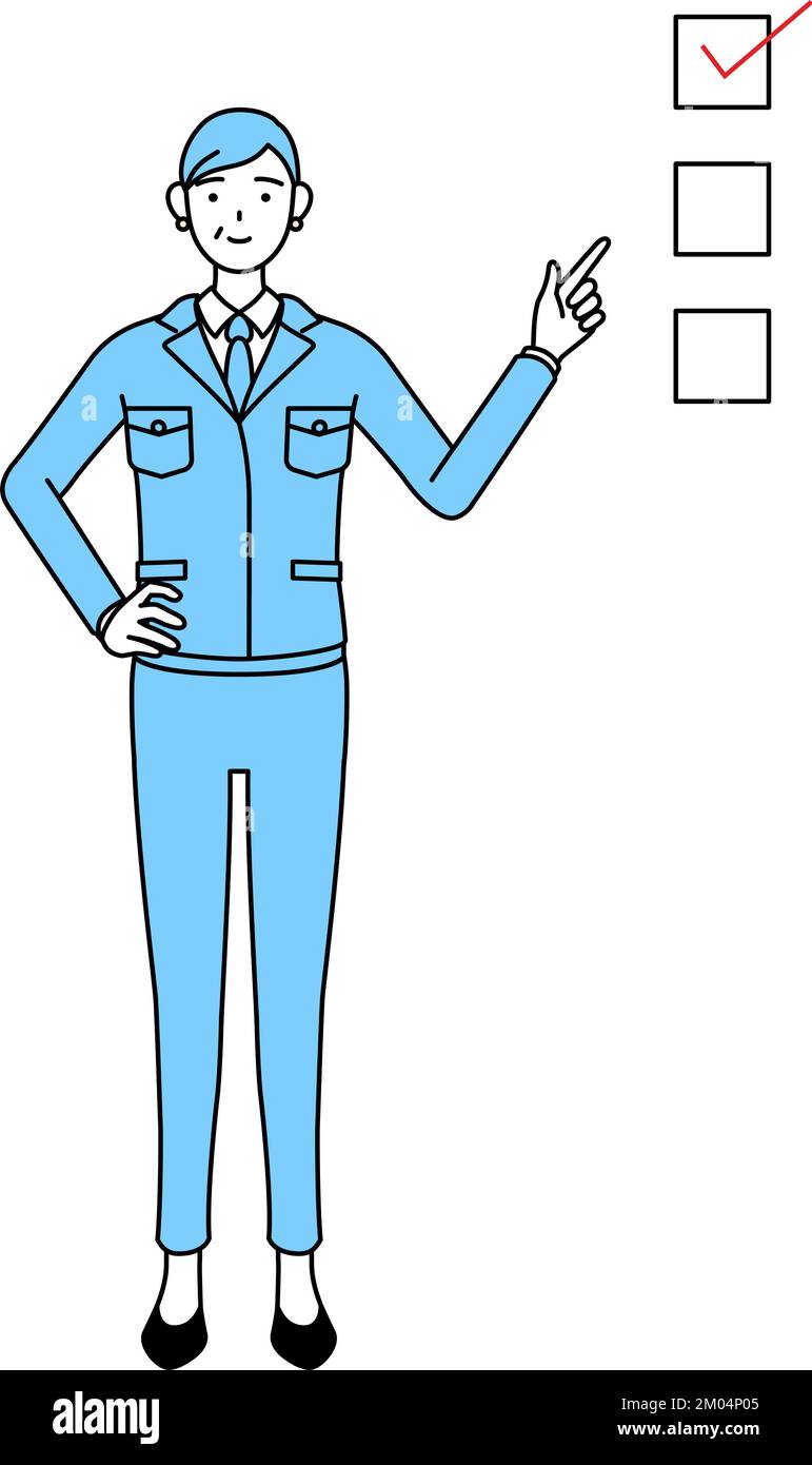 Management, managers, plant manager, a senior woman in work wear ...