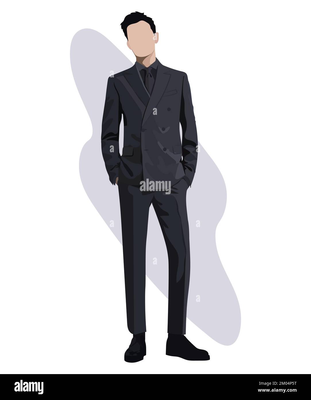 Stylish male businessman in a business suit on an interesting ...