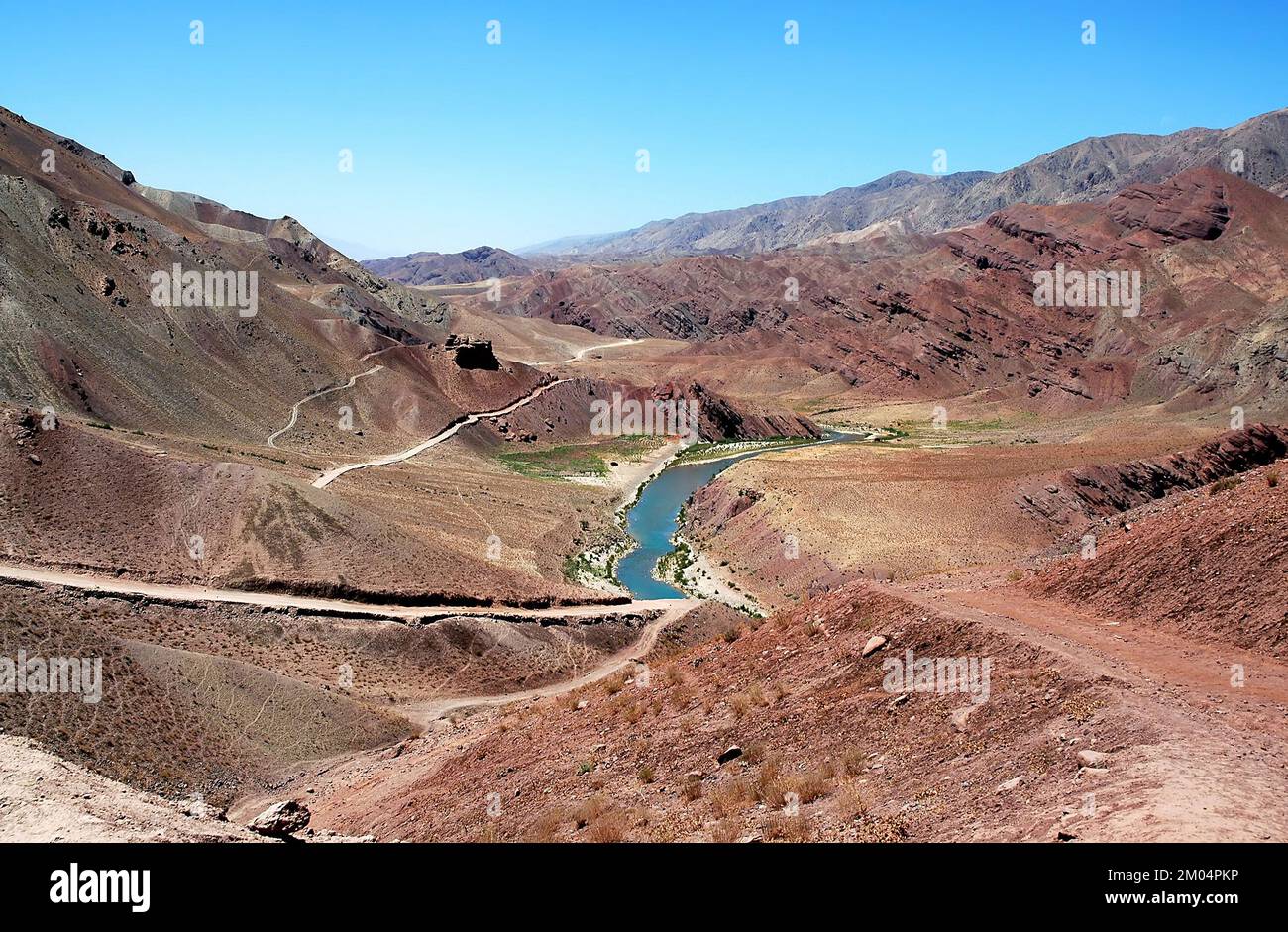 The Hari River (Harirud) near Chisht-e-Sharif in Herat Province ...