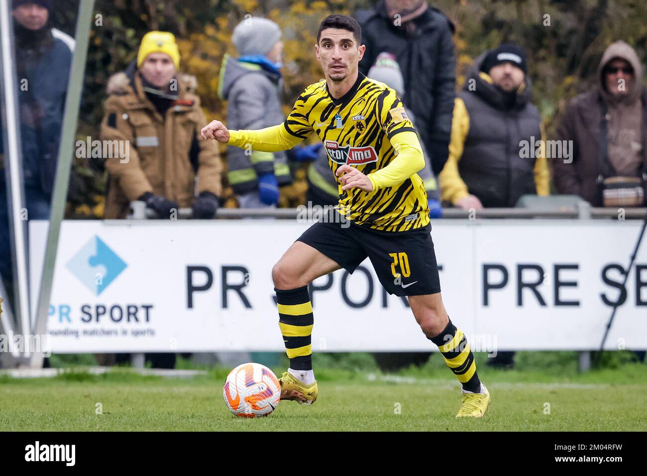 BURGH-HAAMSTEDE, NETHERLANDS - DECEMBER 4: Petros Mandalos of AEK ...