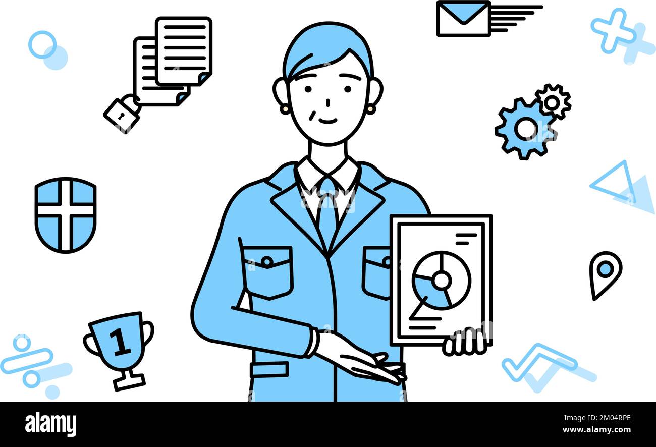 Image of DXing,Management, managers, plant manager, a senior woman in ...