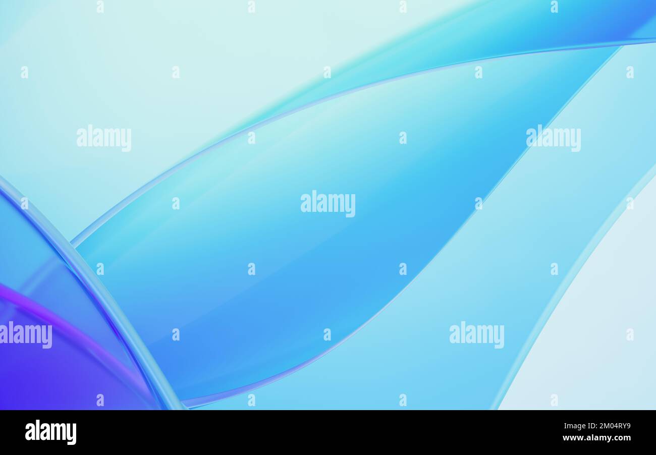 Gradient transparent curve glass, 3d rendering. Digital drawing Stock Photo - Alamy