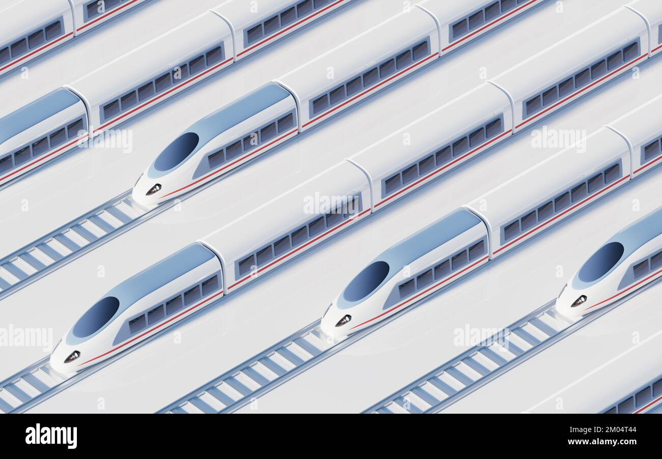 High Speed Train Drawing Poster High Speed Train On The Railway