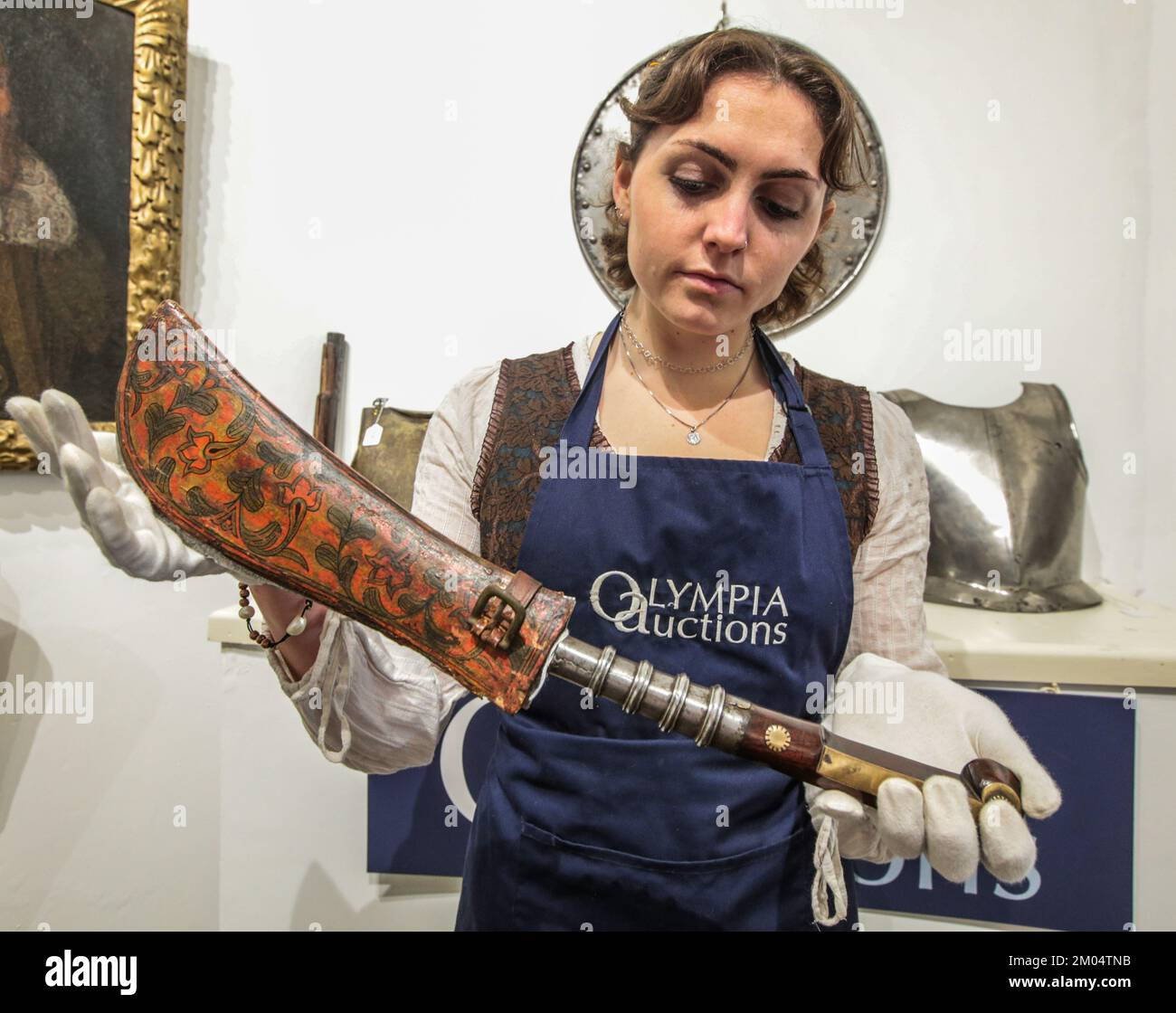 London UK 4 December 2022 A South Indian Hatchet (Moplah) Malabar coast ...