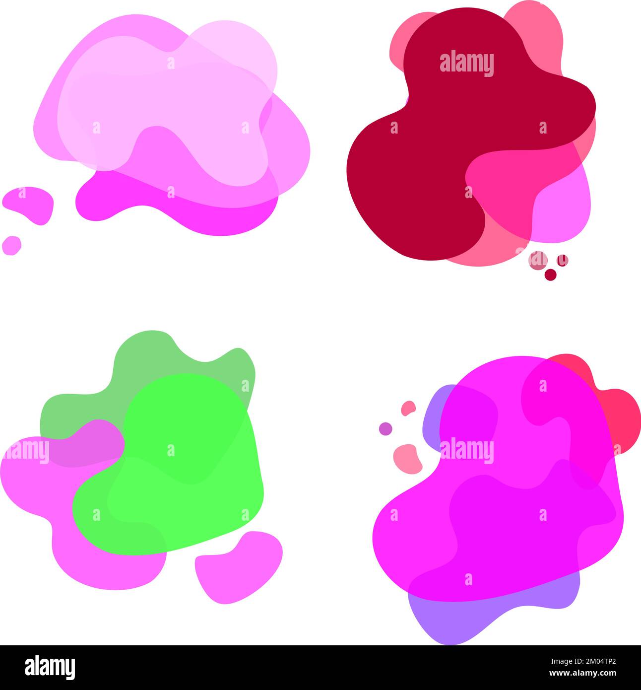 Four abstract colorful templates for text. Vector graphic elements for ...