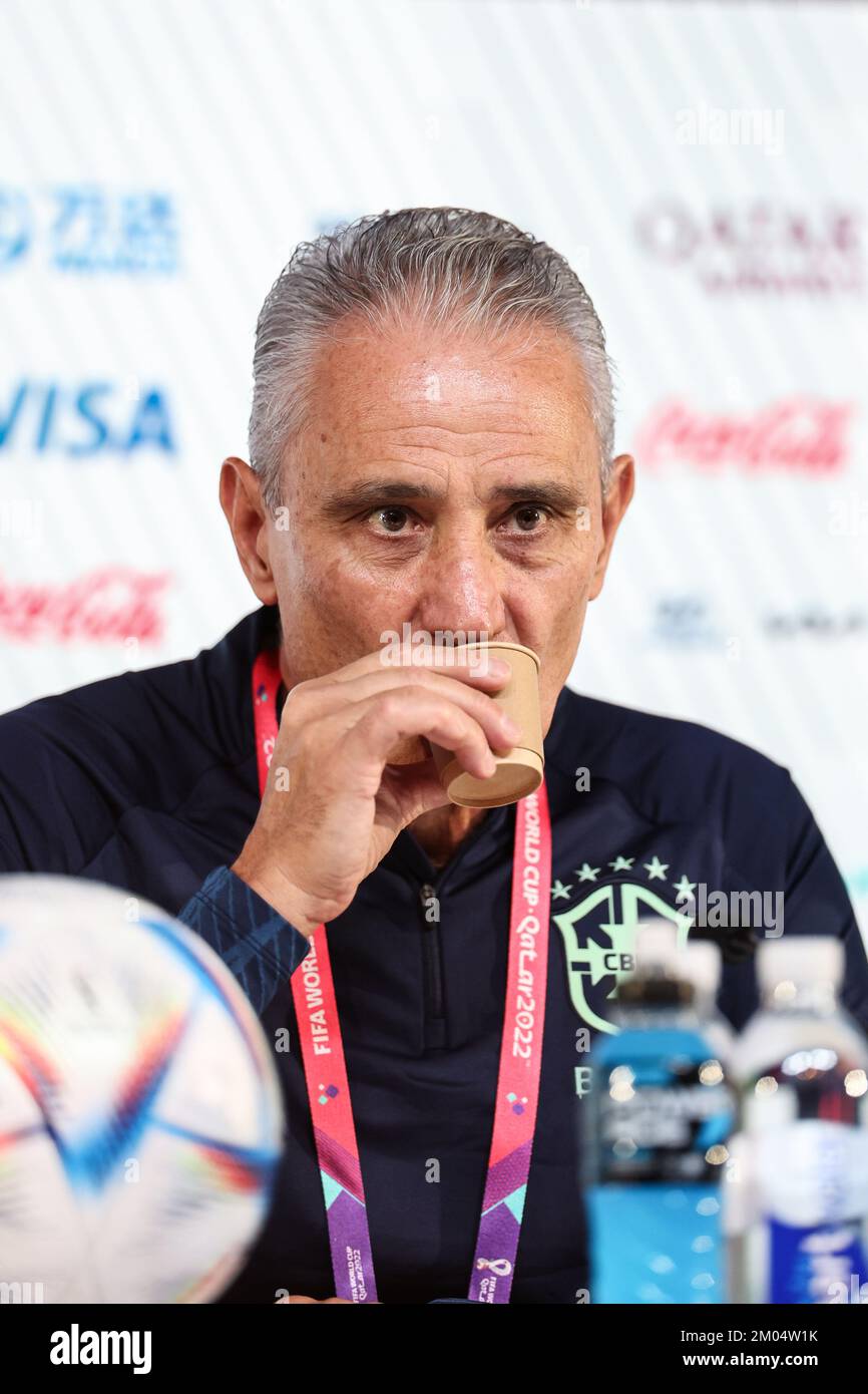 Doha, Qatar. 04th Dec, 2022. Tite coach of the Brazilian national team ...