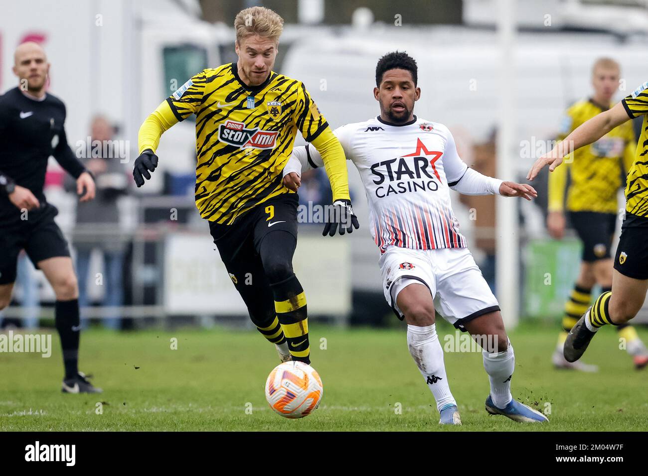 BURGH-HAAMSTEDE, NETHERLANDS - DECEMBER 4: Tom van Weert of AEK Athens ...