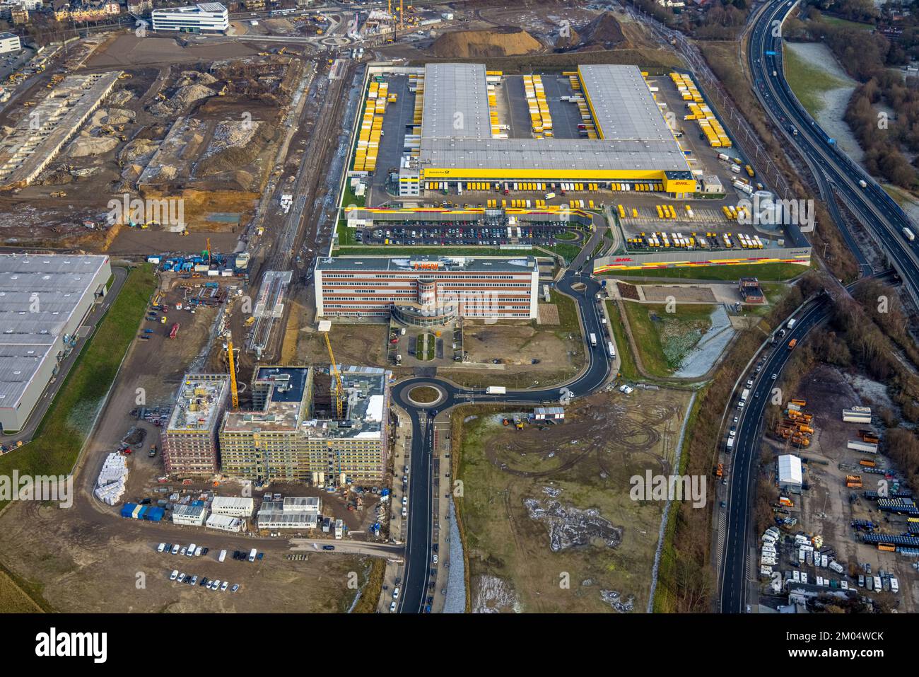 New building of o werk campus on the former opel site hi-res stock ...