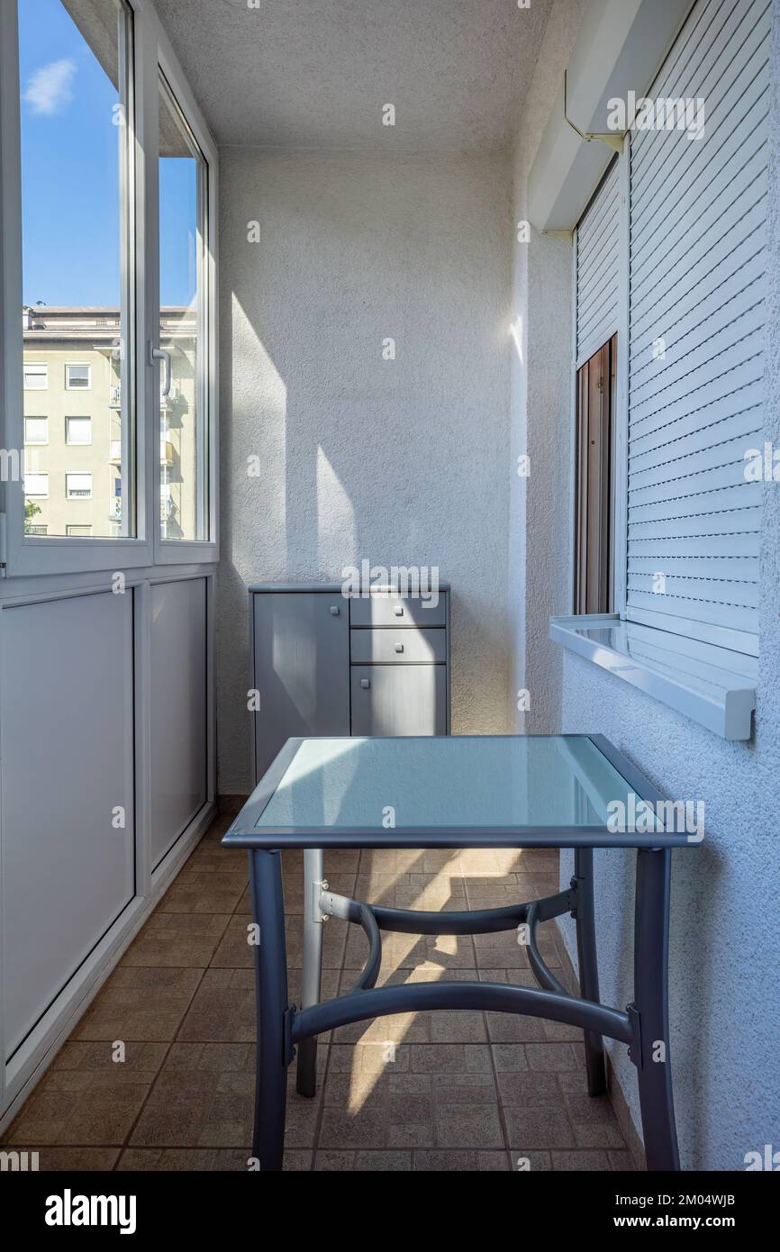 Closed balcony hi-res stock photography and images - Alamy