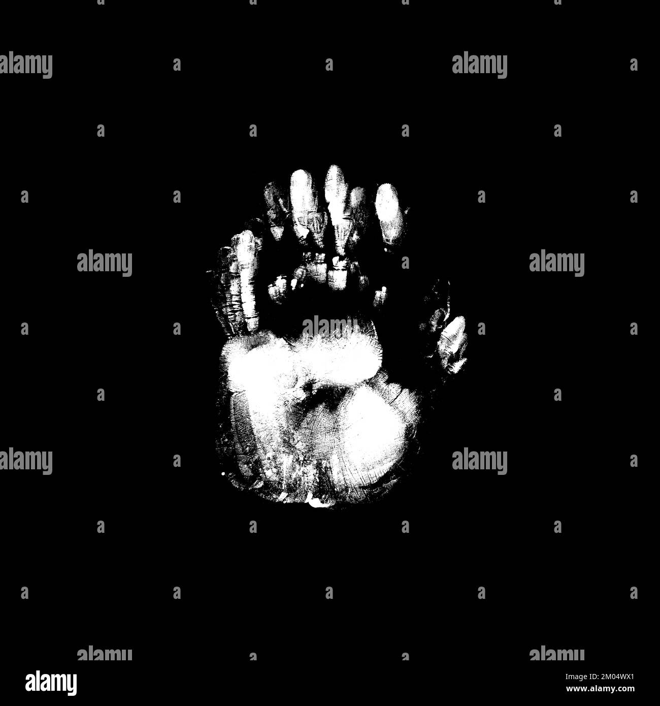 Handprint, texture handprint, handprint on black background Stock Photo ... Handprint, texture handprint, handprint on black background Stock Photo ...