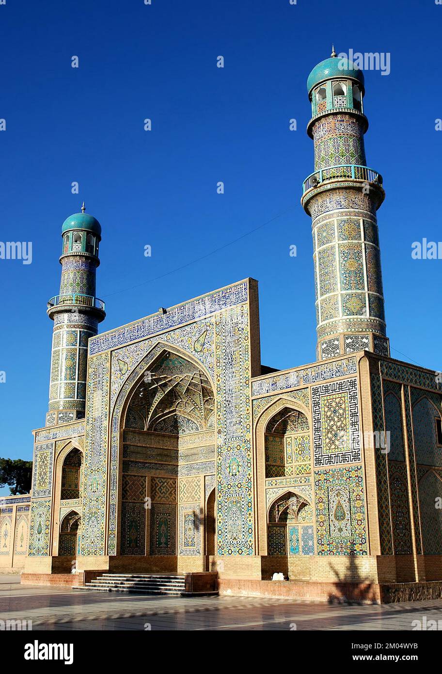 Herat in western Afghanistan. The Great Mosque of Herat (Friday Mosque ...