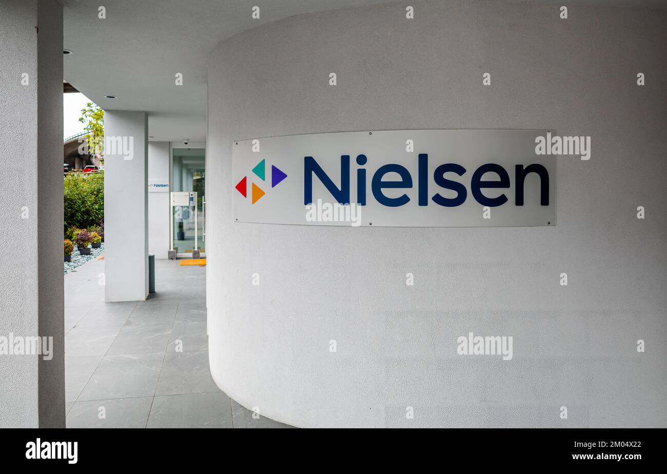 Lugano, Switzerland - October 1, 2022: Nielsen is a world leader in ...