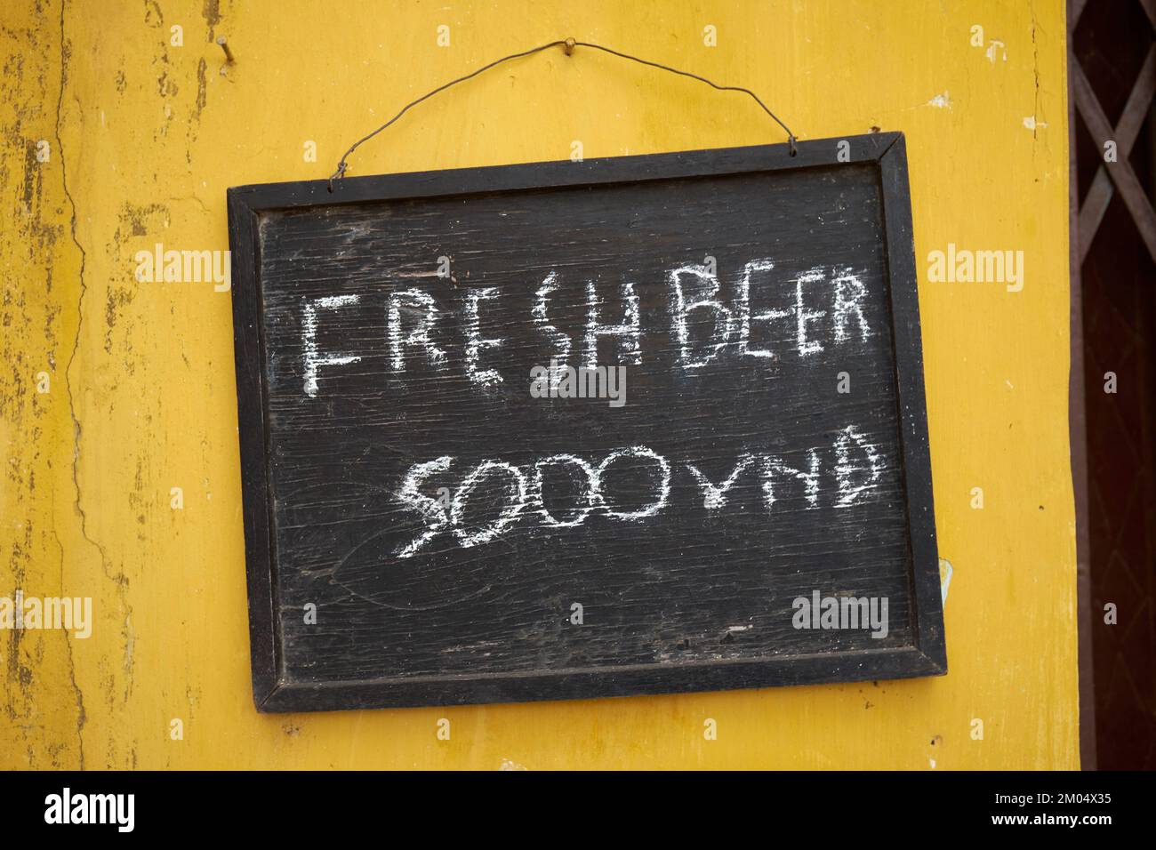Fresh Beer Bia Hoi Sign Hoi An Vietnam Stock Photo - Alamy