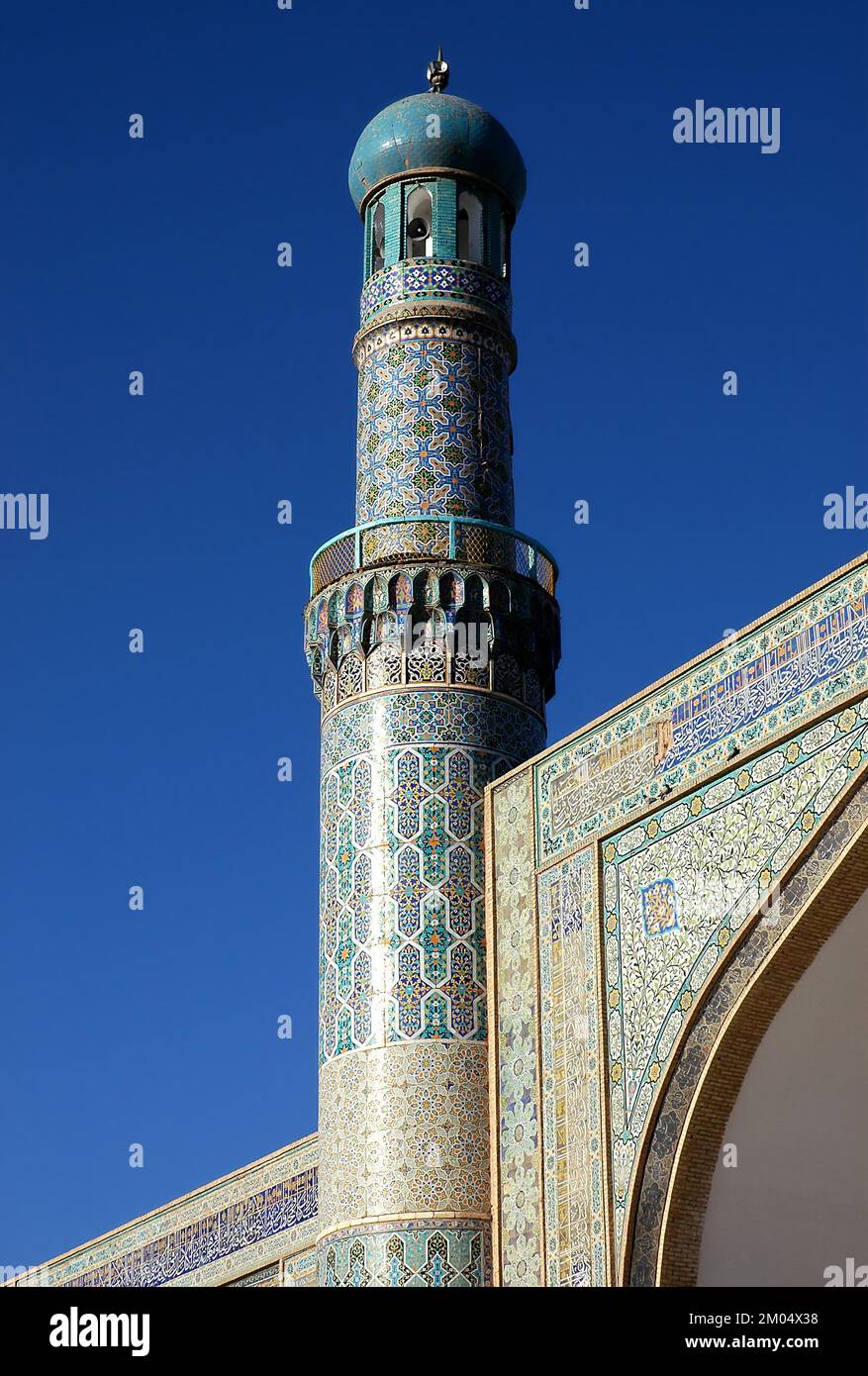 Herat in western Afghanistan. The Great Mosque of Herat (Friday Mosque or Jama Masjid). Detail ...