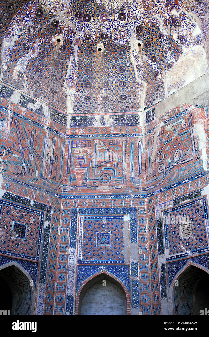 Herat in Afghanistan. This is the Shrine of Khwaja Abd Allah. Detail of ...