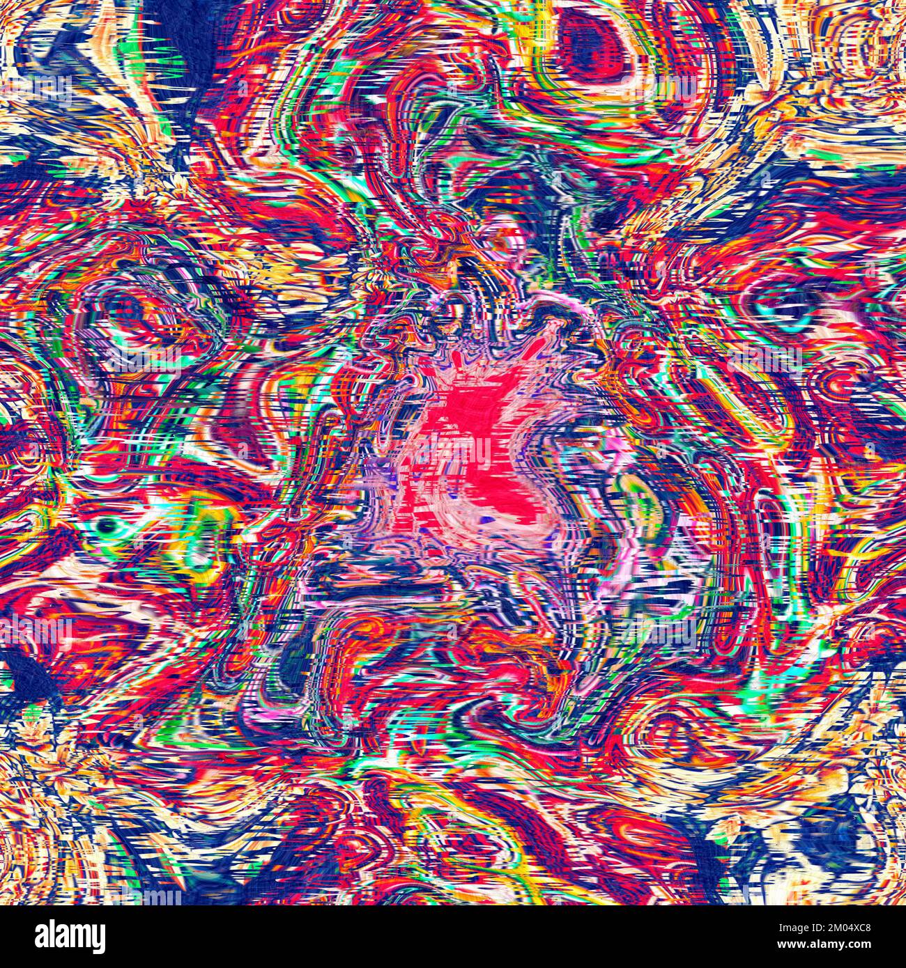 Vibrant pink distortion pattern. Bright colorful kitsch wallpaper for ...