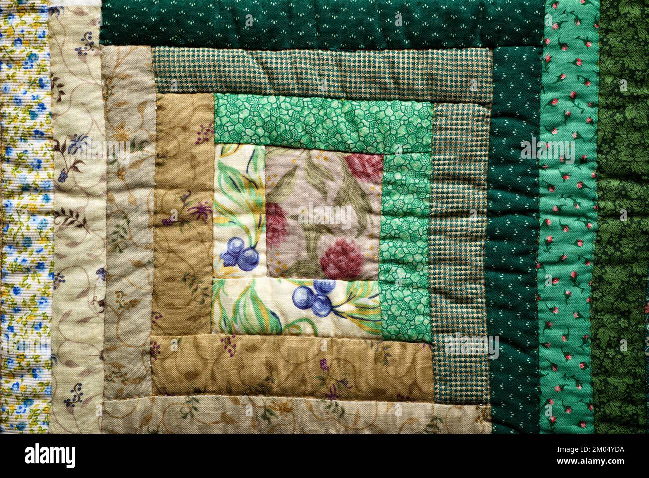 Mat made with pieces of cloth Stock Photo - Alamy